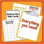 Autumn ELA Review Task Cards - Fun Fall English and Grammar Practice ...