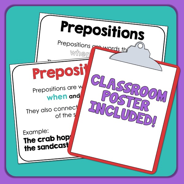 Prepositions Task Cards (Beginners Set - Multiple Choice) | Print ...