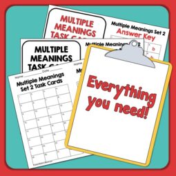 Multiple Meaning Words Task Cards (Set 2) | Print & Digital with Google ...