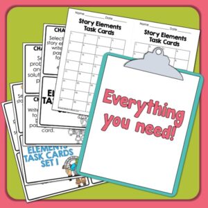 Story Elements Task Cards (Set 1) - Setting, Character, Problem, and ...