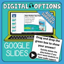 Informational Text Features (Non-Fiction) Task Cards - Print & Digital ...