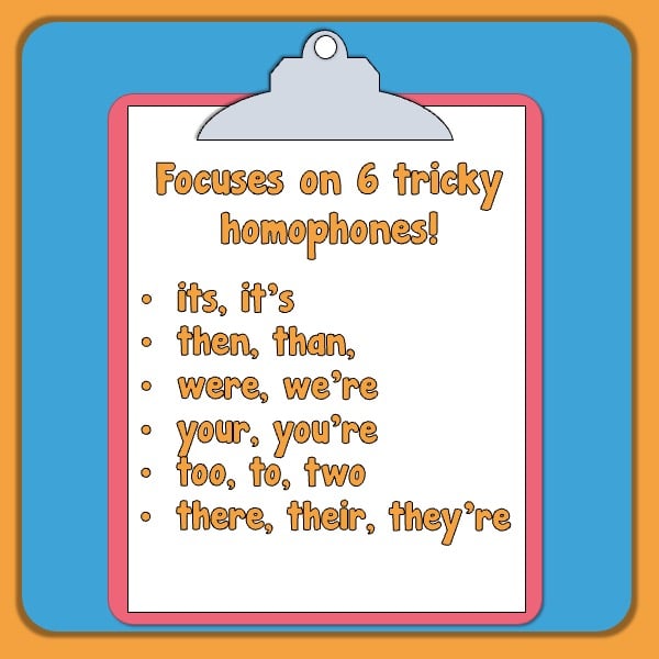 Homophones Task Cards | 6 Commonly Confused Homophones | Print ...