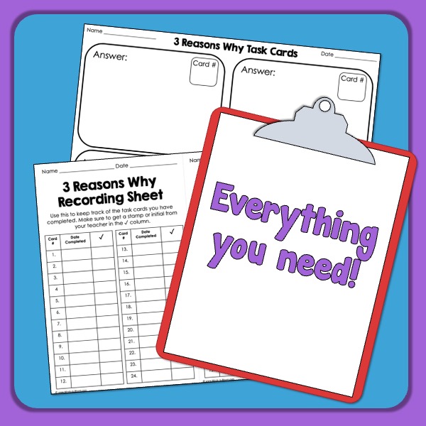 24 Creative Thinking Task Cards - 3 Reasons Why - Lateral Thinking with ...