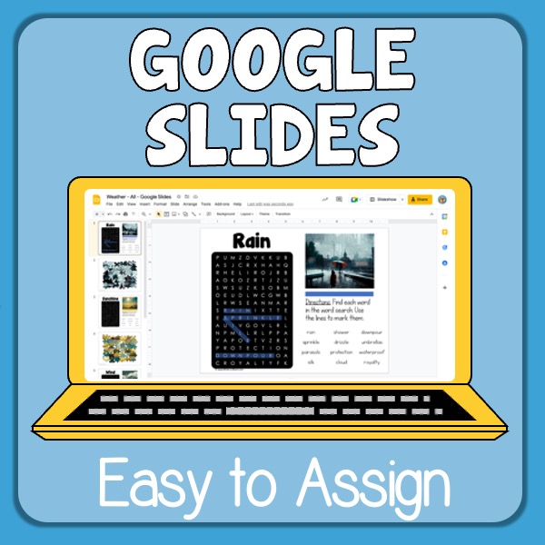 Weather Themed ELA and Reading Skills Review Mini-Pack - Morning Work ...