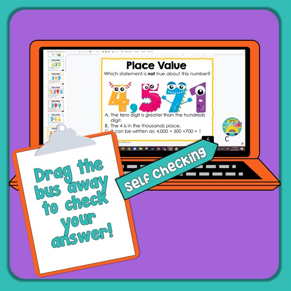 Place Value Task Cards (Multiple Choice) - Challenging | Print ...