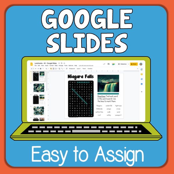 I Love Literacy! (Landmark Themed) - ELA & Reading Skills Review Mini ...