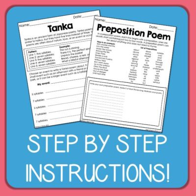 Poetry Unit - 21 Patterns that are Perfect for Writing Poems - Digital ...