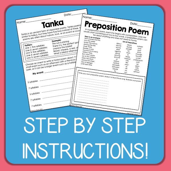 Poetry Unit - 21 Patterns that are Perfect for Writing Poems - Digital ...