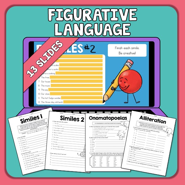 ELA Test Prep or Review - 25 Language Worksheets - Digital with Google ...