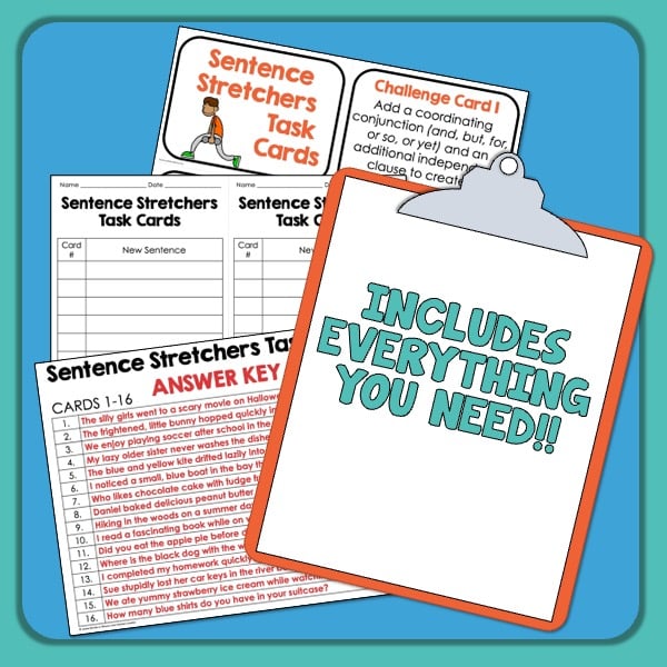 Sentence Building Task Cards | Print & Digital with Google Slides ...