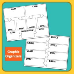 Cause and Effect Task Cards with Graphic Organizers & Anchor Charts ...