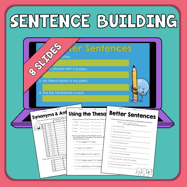 ELA Test Prep or Review - 25 Language Worksheets - Digital with Google ...