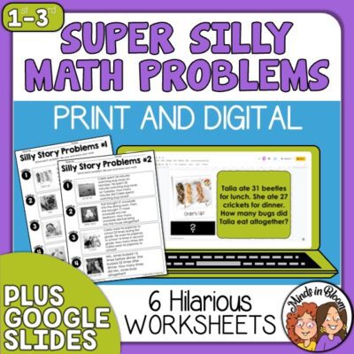 Super Silly Math Word Problems (2-Digit) - Hilarious Worksheets | Print ...