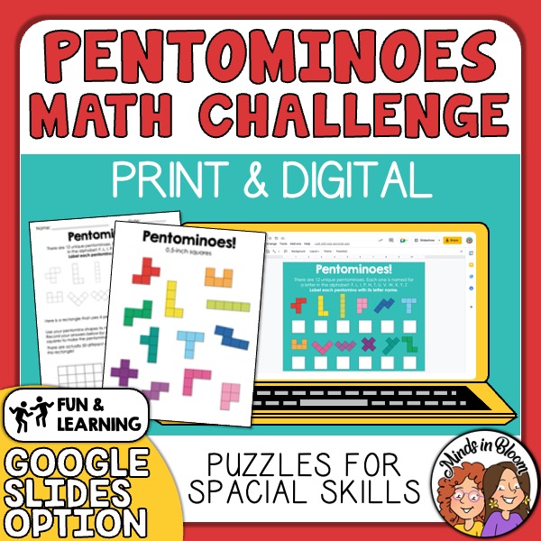 Pentominoes Math Challenge Puzzles For Spatial Skills Print pentominoes-math-challenge-puzzles-for-spatial-skills-print