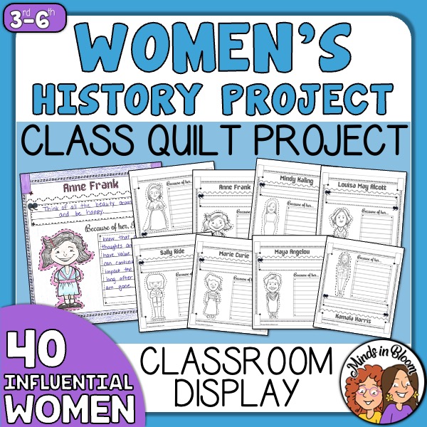 Women's History Project - Classroom Display Class Quilt (40 Influential ...