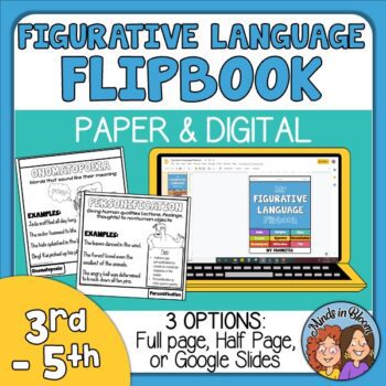 Figurative Language Flipbook (also with a Blank Version!) - Reading ...