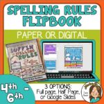 Spelling Rules Flipbook - Suffix Spelling Rules Resource for Students ...