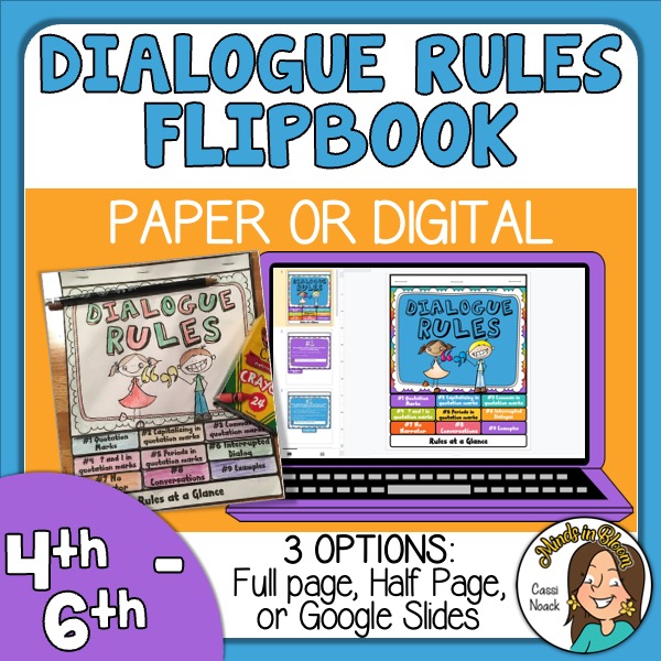 Dialogue Rules Flipbook - Dialogue Reference Book for Students | Print ...