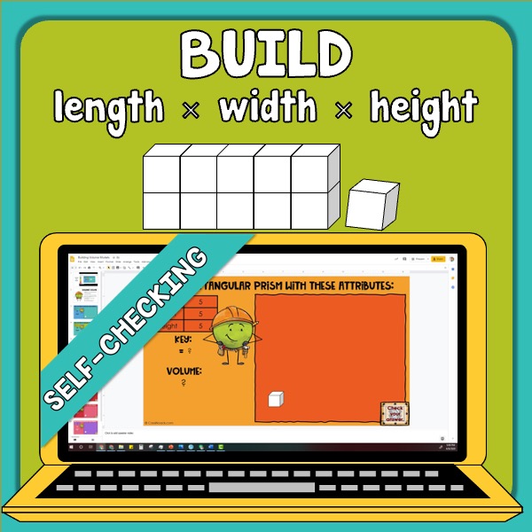 Volume & Unit Cubes - Building Volume Models | Digital Google Slides ...