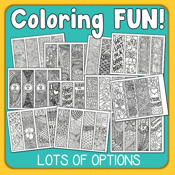 Reading Motivation - Coloring Bookmarks & Reading Inventory | Print ...
