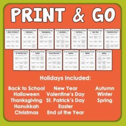 Holiday Journal Prompts - Tic Tac Toe Grids and Seasonal Prompts for ...