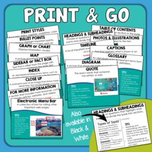 Informational Text Features (Non-Fiction) - Posters & Mini Anchor ...