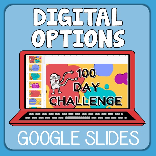 100th Day Challenge - Activities for Students for 100th Day of School ...
