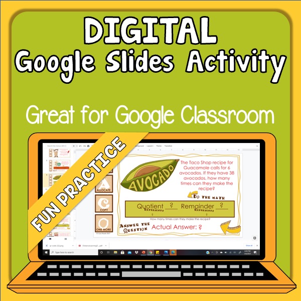 Interpreting Remainders - Fun Digital Taco Activity for Students ...