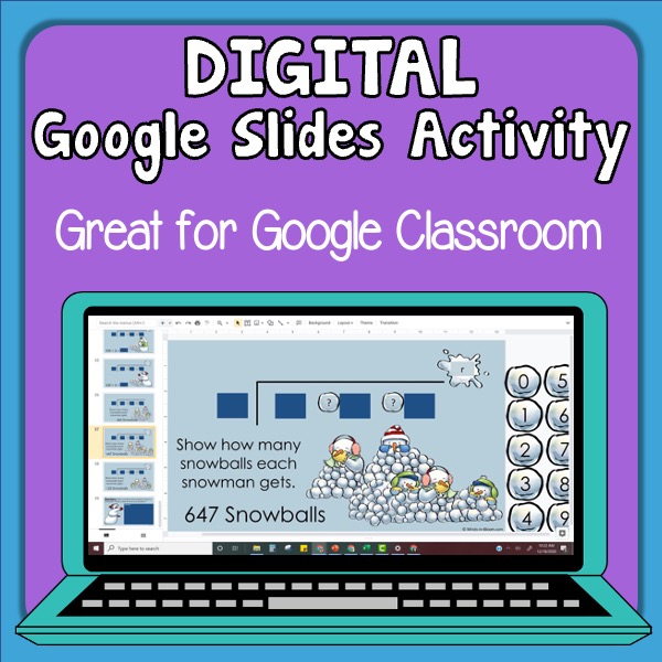 Short Division - Snowmen Practice Sheets - Google Slides Activity ...