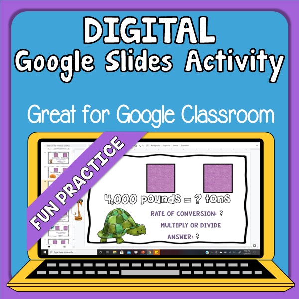 Converting Customary Weight - Fun Google Slides Activity | Digital ...