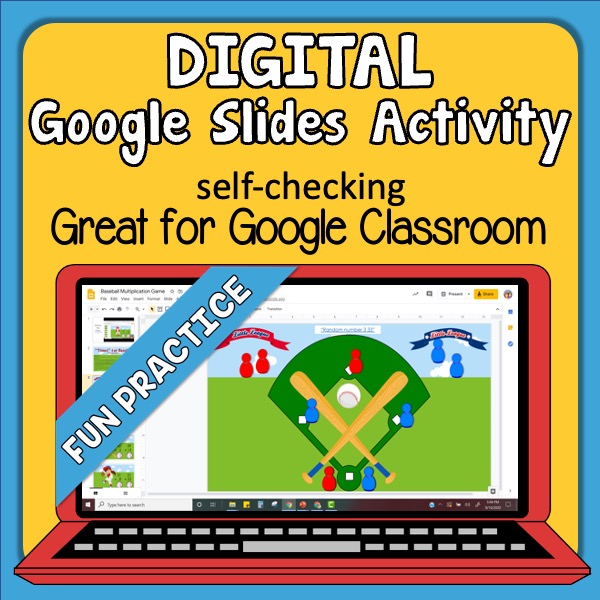Baseball Multiplication - Fun Google Slides Board Game! (Single ...