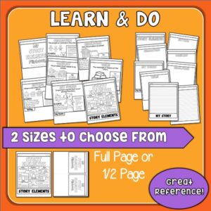 Story Elements Flipbook (Learn & Do Versions) Reading Resource | Print ...