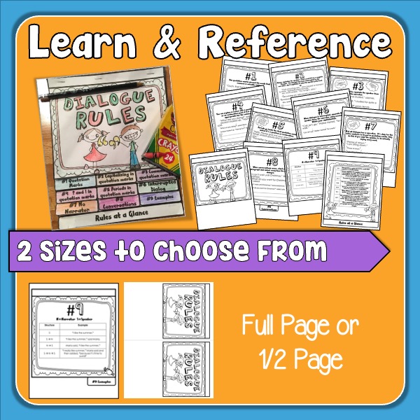 Dialogue Rules Flipbook - Dialogue Reference Book for Students | Print ...