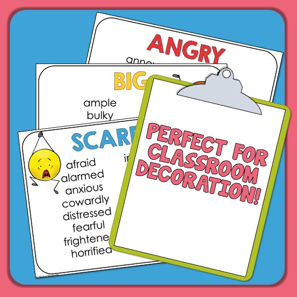 Synonyms for Overused Words - Posters, Booklet, & List (3 Formats ...