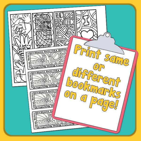 Reading Motivation - Coloring Bookmarks & Reading Inventory | Print ...