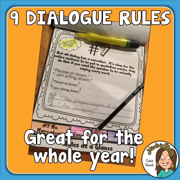 Dialogue Rules Flipbook - Dialogue Reference Book for Students | Print ...