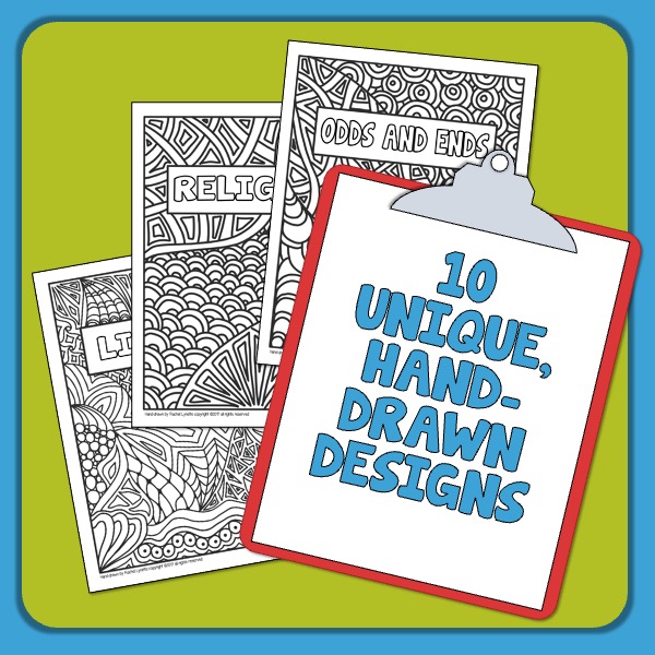 I Love Coloring! - Subject Dividers & Binder Covers (Editable) Coloring ...