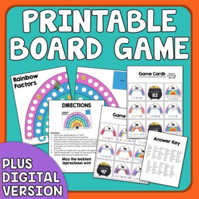 Rainbow Factors (1-100) - Board Game and Reference Posters | Print ...