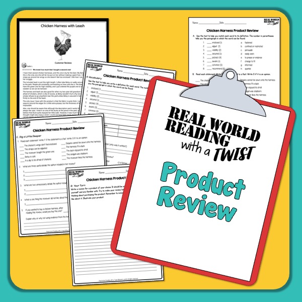 Real World Reading - Functional Texts Practice Comprehension Questions ...