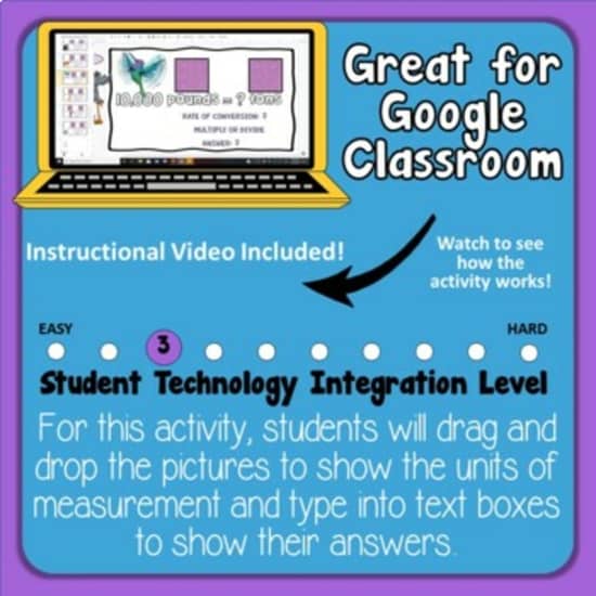 Converting Customary Weight - Fun Google Slides Activity | Digital ...