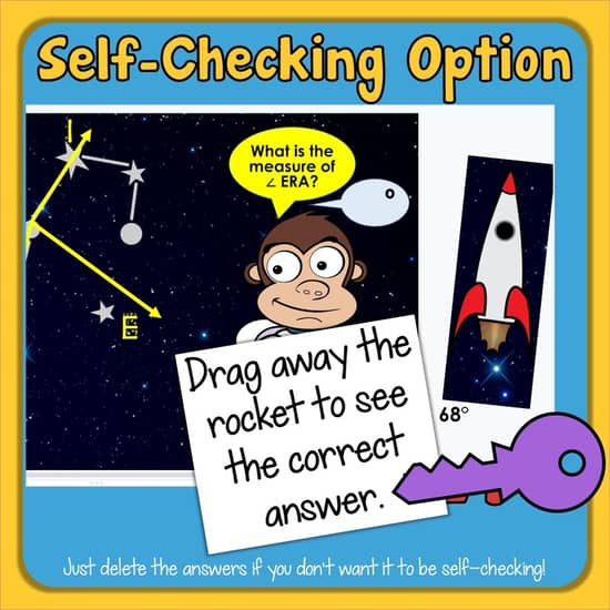 Unknown Angle Measures - Adjacent Angles & Constellations | Digital ...