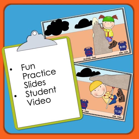 Elapsed Time - Using the Mountains Method | Digital Google Slides ...