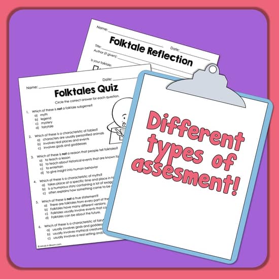 Folktales Worksheets: Fairytales, Fables, Tall Tales, Legends, & Myths ...