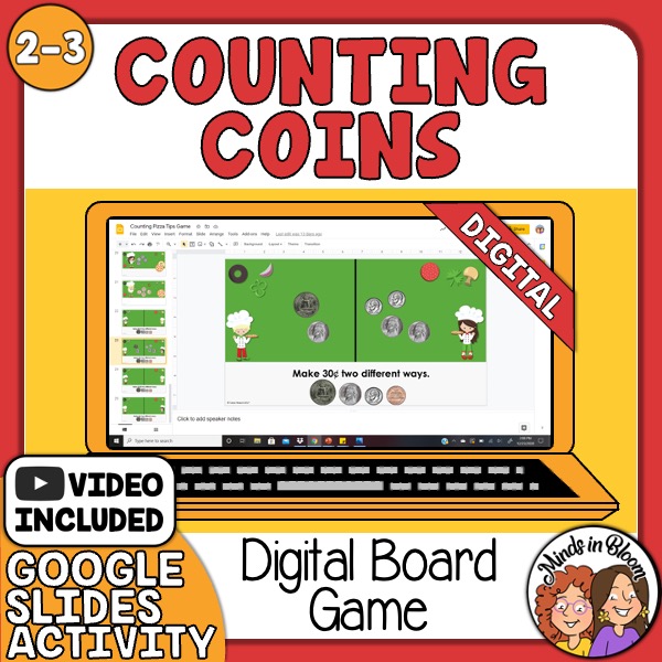 Counting Coins (to $1) - Digital Board Game for Students | Digital ...