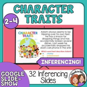 Character Traits Slideshow - Practice Inference - No-Prep Google Slides ...