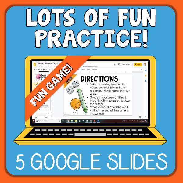 Area & Perimeter - Digital Board Game | Google Slides Activity - Minds ...