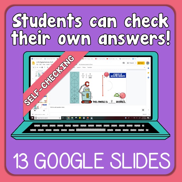 Angles, Circles & Degrees - Cut Outs of a Circle Digital Activity ...