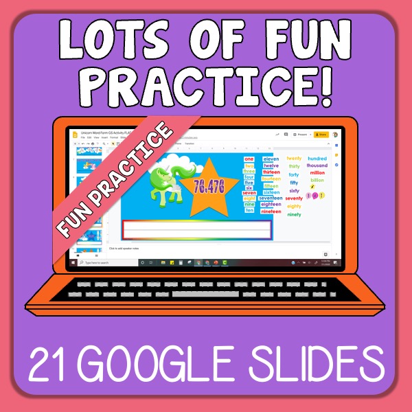 Numbers in Word Form (Standard to Word Form) - to the Billions Place ...