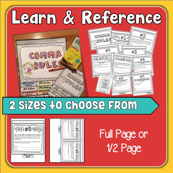 Comma Flipbook - Comma Rules & Reference with Digital Version | Print ...