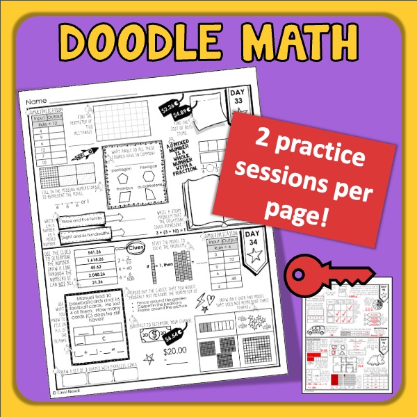 Doodle Math - Daily Spiraled Practice & Review for Students | Print ...